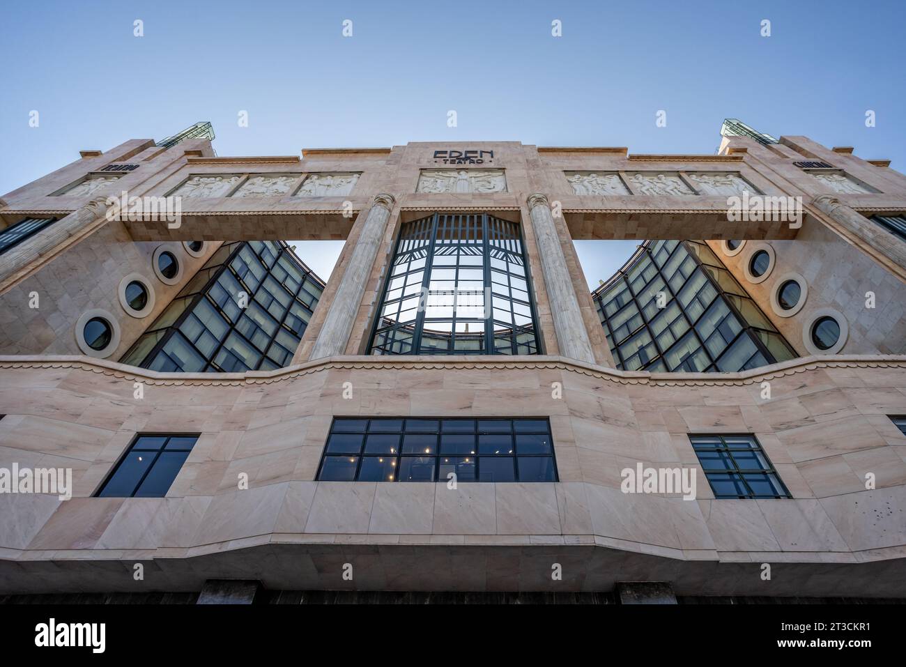 Art Deco Eden cinema building by Cassiano Branco, in Lisbon, Portugal ...