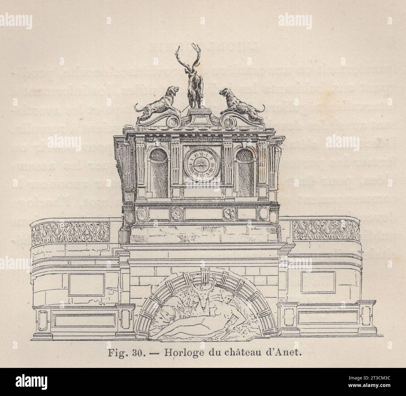 Anet castle clock hi-res stock photography and images - Alamy