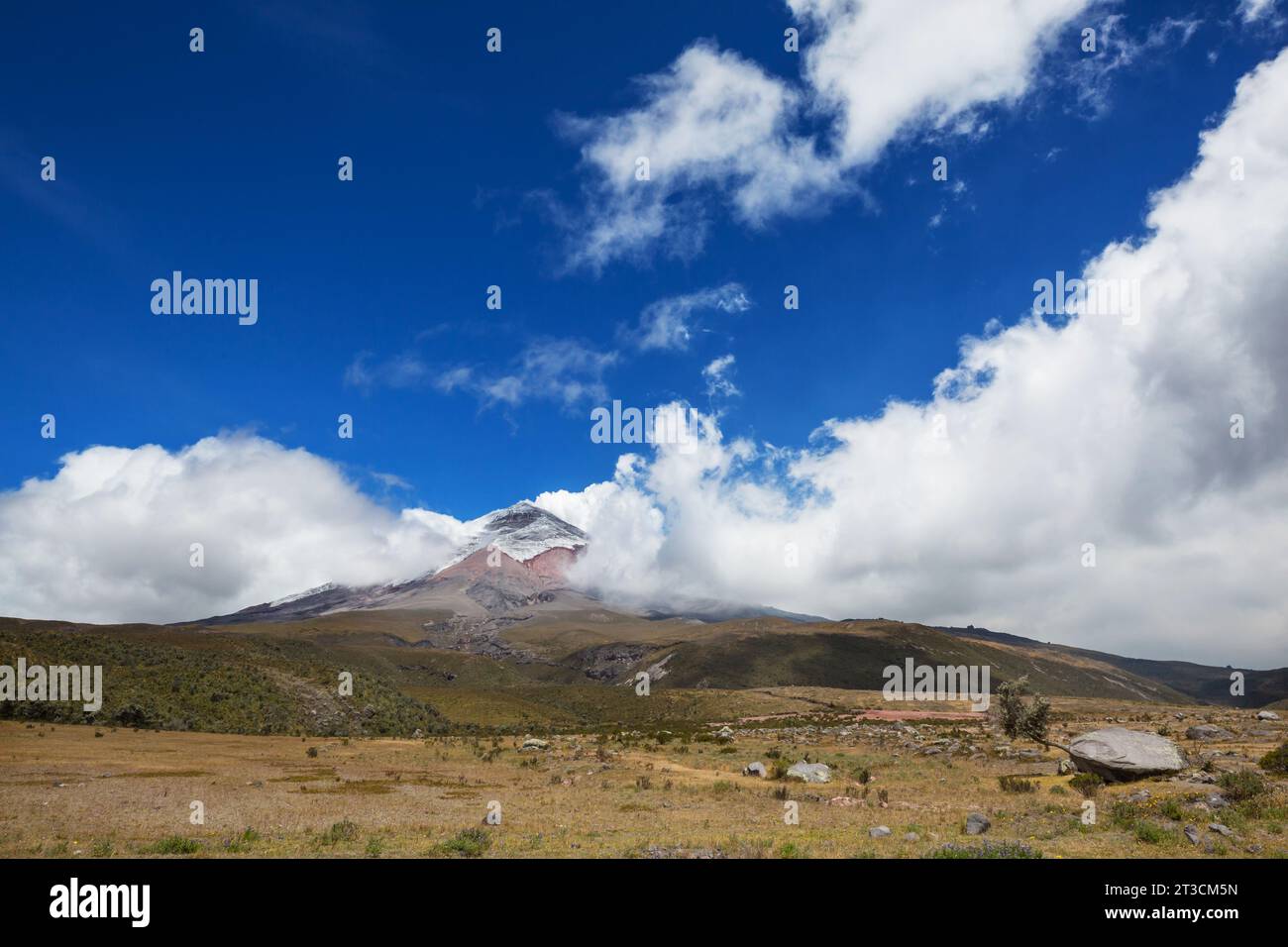 Beautiful Cotopaxi volcano in Ecuador, South America Stock Photo - Alamy