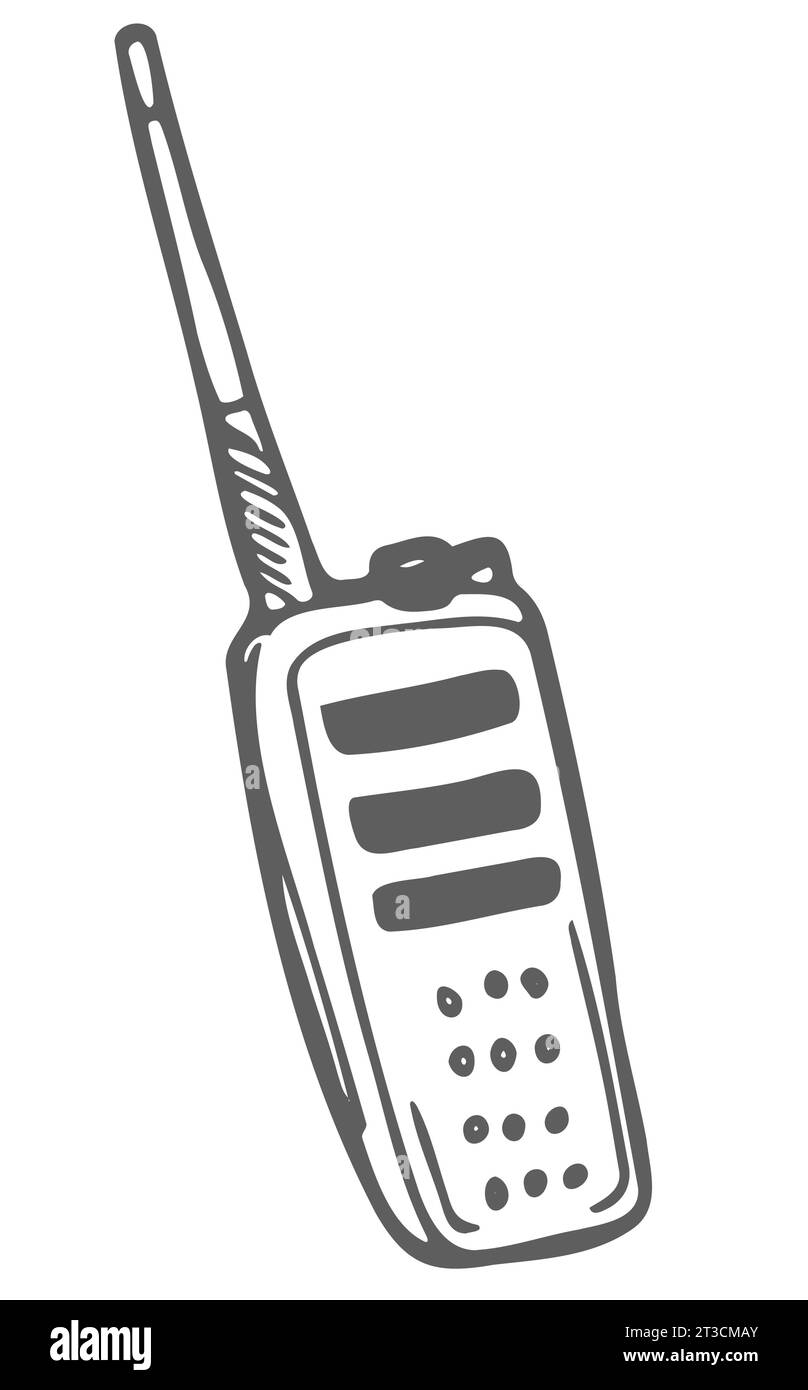 Radio device icon doodle Cut Out Stock Images & Pictures - Alamy