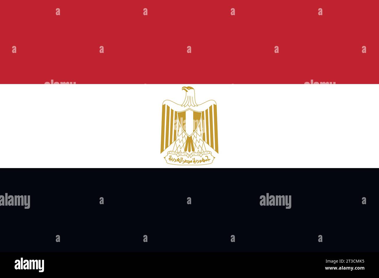 Flag of Egypt. Egyptian national symbol in official colors. Template ...