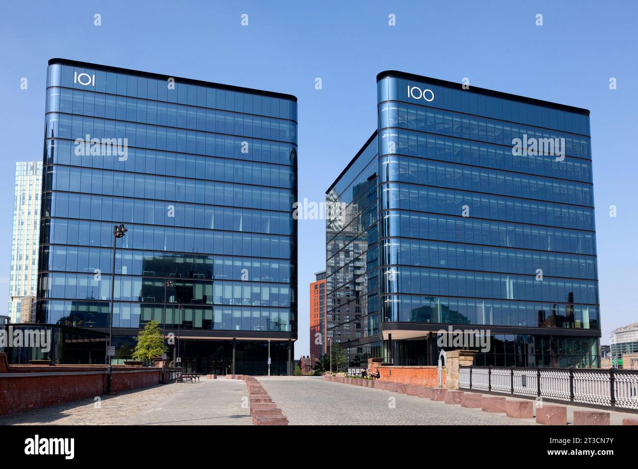 100 and 101 Embankment buildings, Salford, Manchester Stock Photo - Alamy