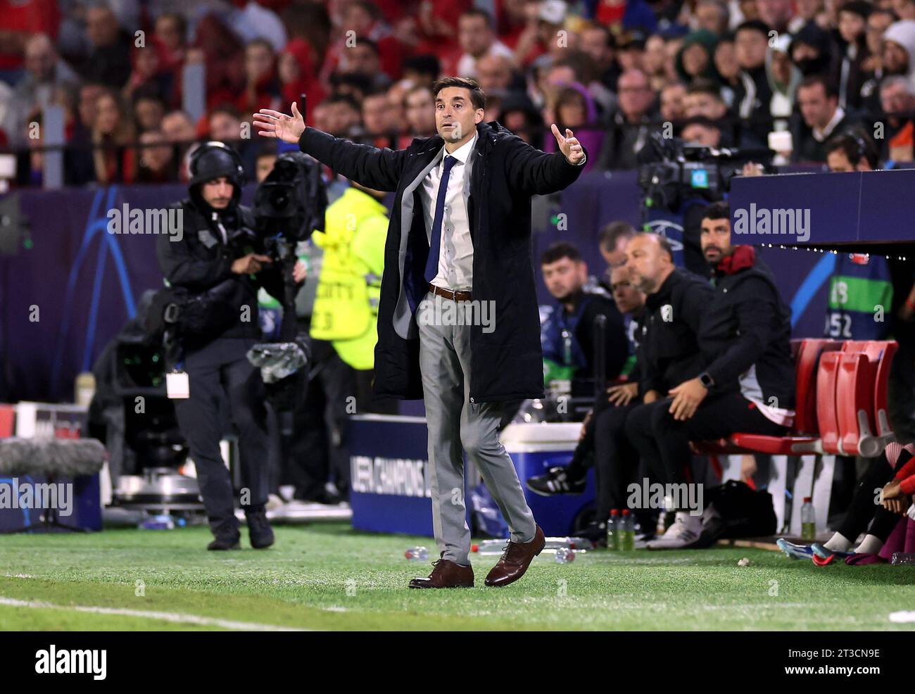 Sevilla manager Diego Alonso during the UEFA Champions League group B ...