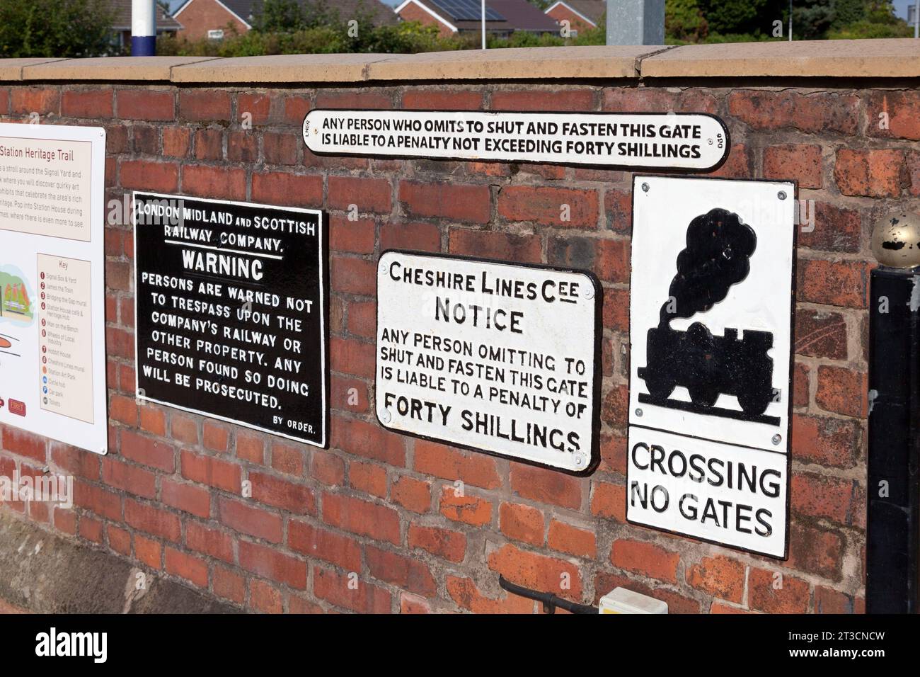 Old railway signs hi-res stock photography and images - Alamy