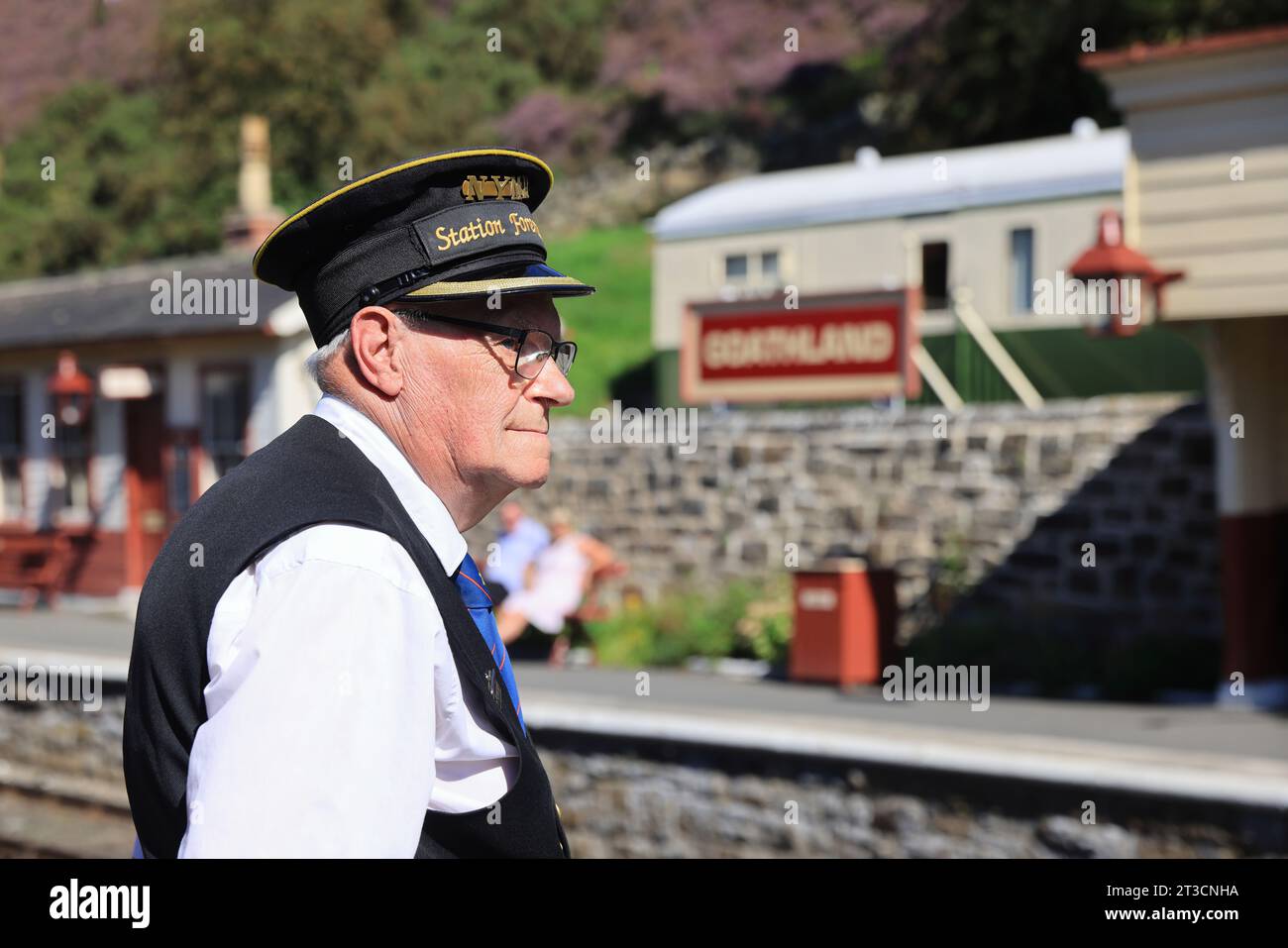 Pretty Goathland station on the popular heritage North Yorkshire Moors ...