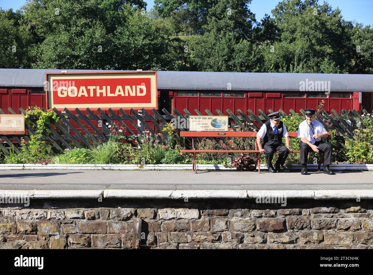 Pretty Goathland station on the popular heritage North Yorkshire Moors ...