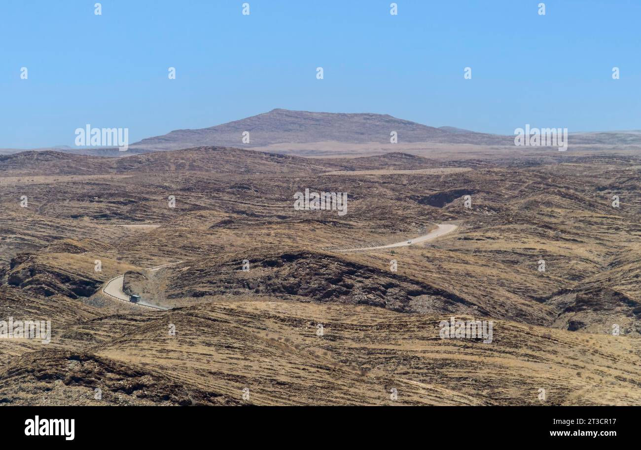 Landscape at Kuiseb Pass, Road C14 to Solitaire, Namibia Stock Photo ...