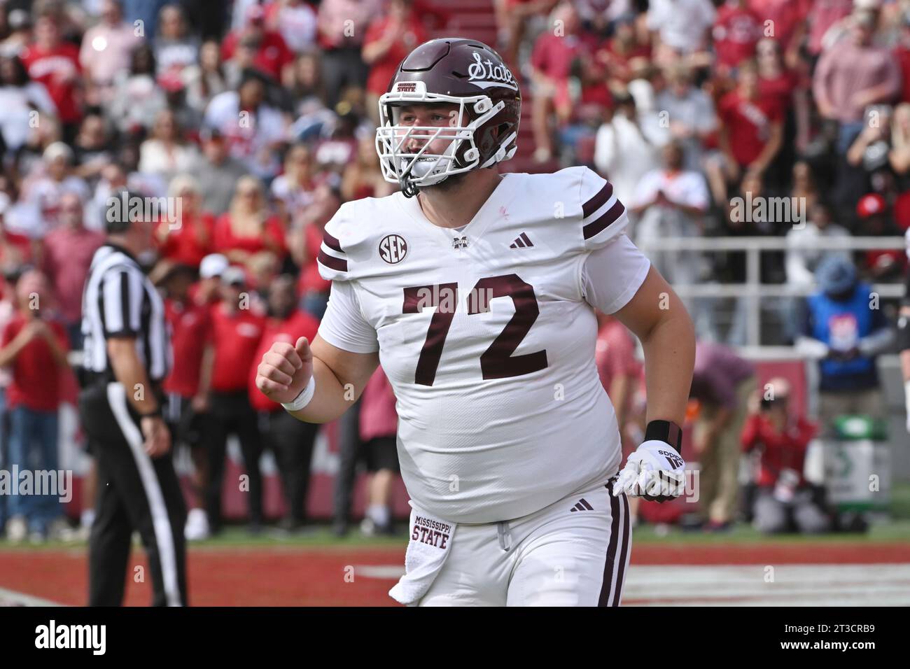Mississippi State offensive lineman Canon Boone (72) against Arkansas ... Mississippi State offensive lineman Canon Boone (72) against Arkansas ...