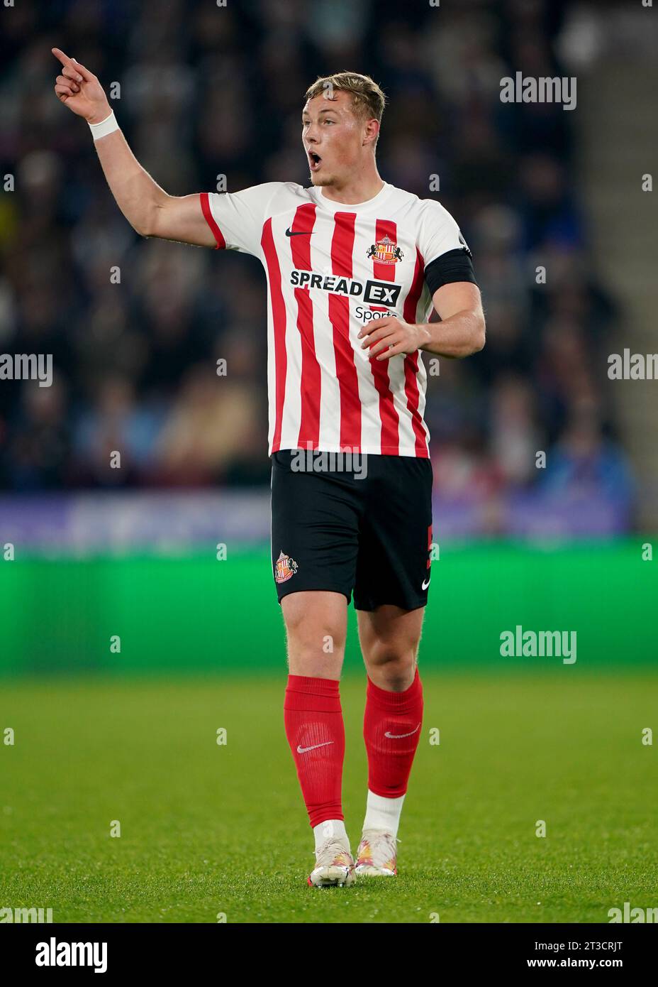 Sunderland's Daniel Ballard reacts during the Sky Bet Championship ...
