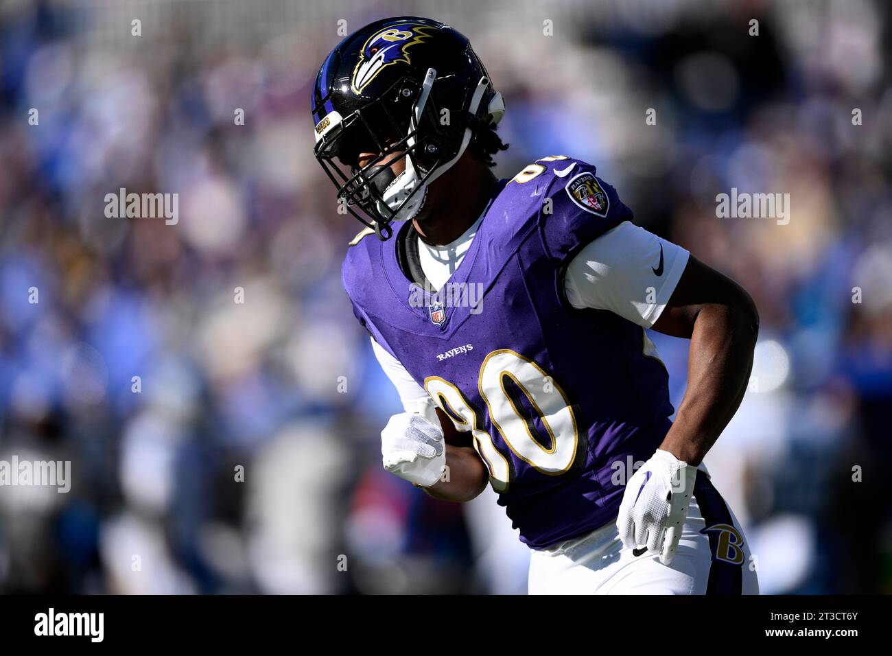 Baltimore Ravens tight end Isaiah Likely (80) in action during the ...