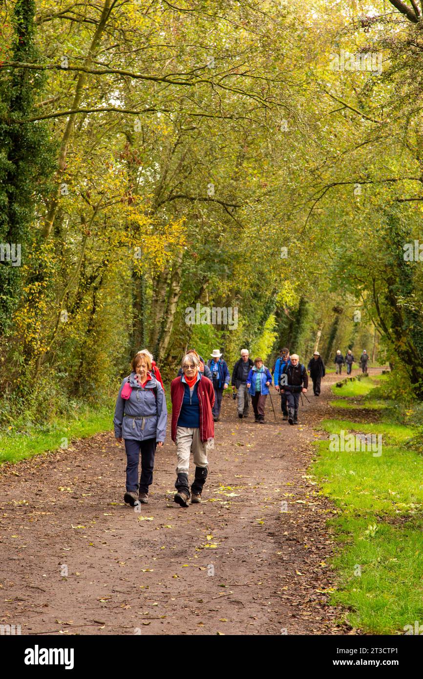 Sandbach Cheshire U3A walking group rambling in the Staffordshire ...