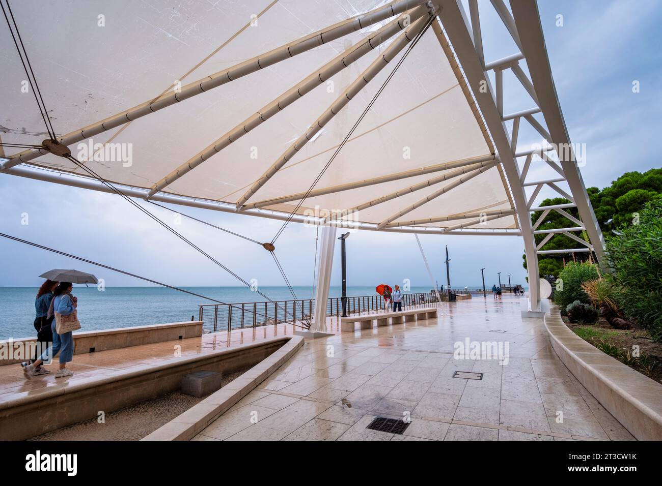 Beach promenade Grado, Friuli Venezia Giulia, Italy Stock Photo - Alamy