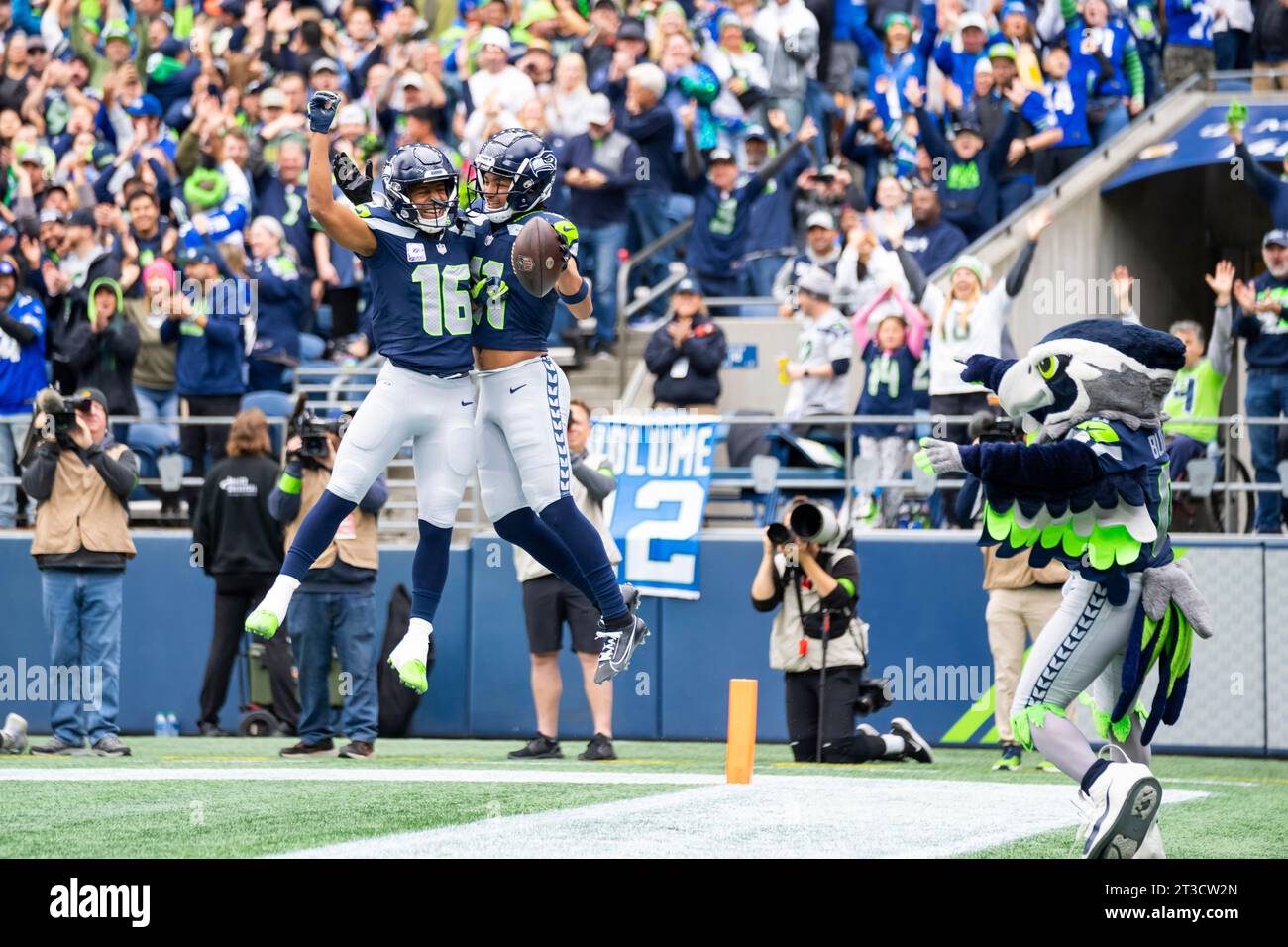Seattle Seahawks wide receiver Tyler Lockett (16) and wide receiver ...