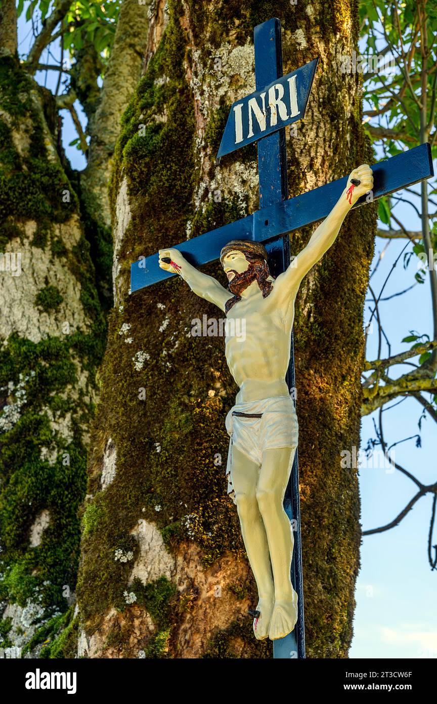 Wayside crucifix cross hi-res stock photography and images - Alamy