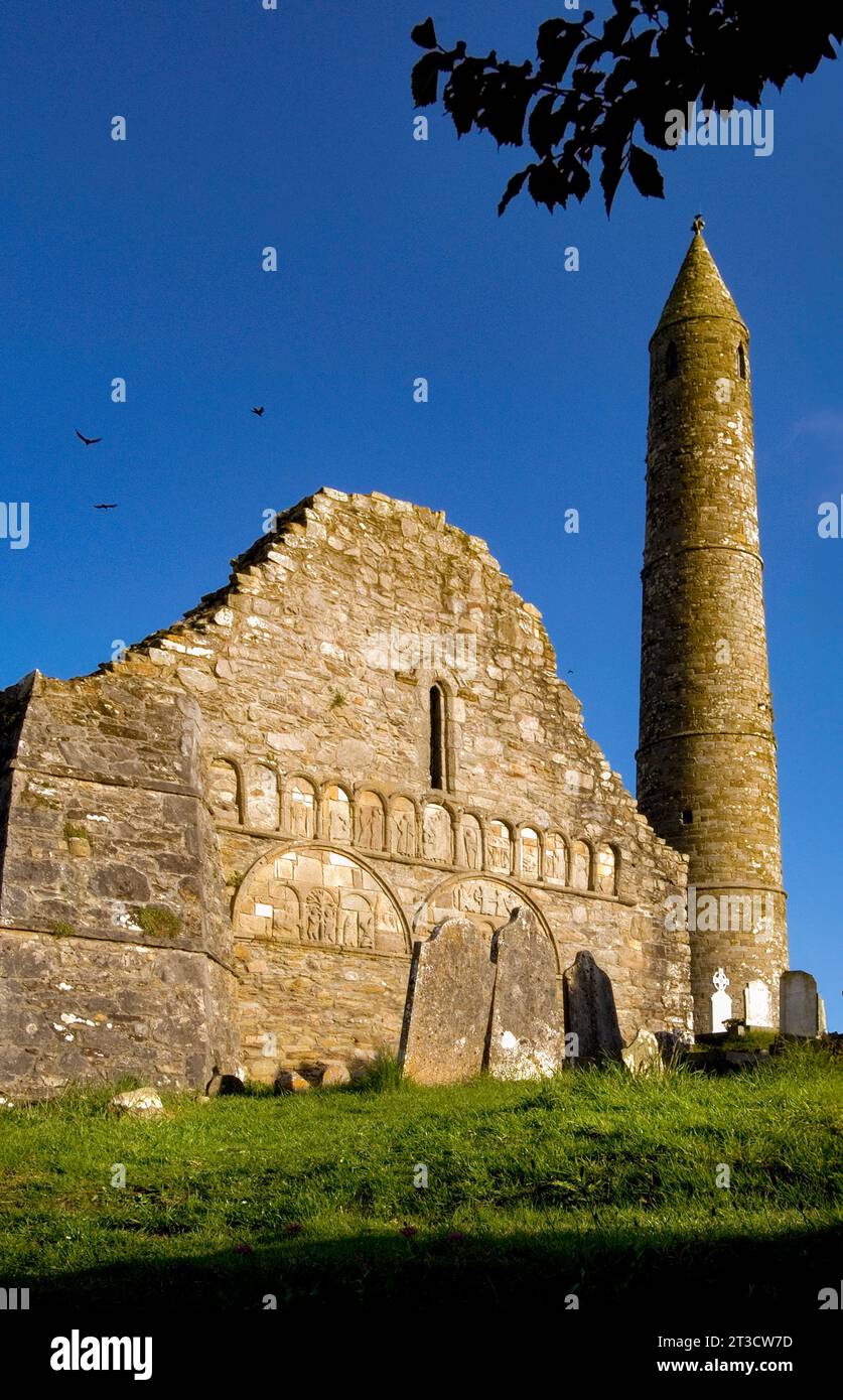 Ardmore Round Tower and Cathedral, County Waterford, Ireland Stock ...