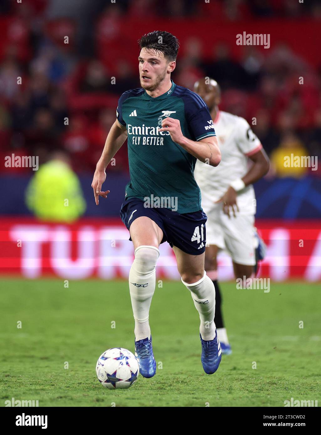 Arsenal’s Declan Rice during the UEFA Champions League group B match at ...