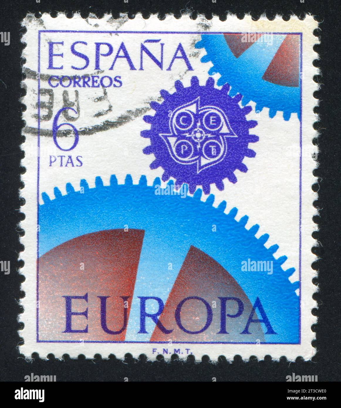 SPAIN - CIRCA 1967: stamp printed by Spain, shows symbol Europa, circa ...