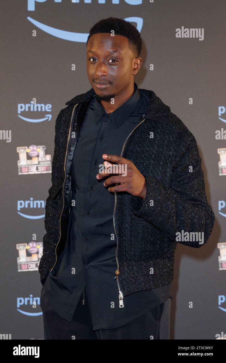 Paris, France. 24th Oct, 2023. Ahmed Sylla attends the premiere of LOL ...