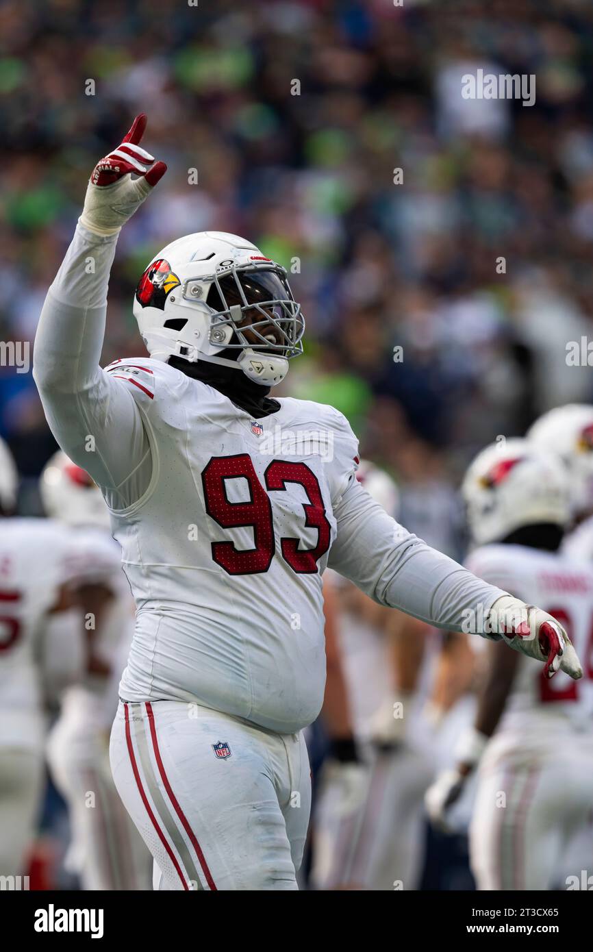 Arizona Cardinals defensive end Jonathan Ledbetter (93) celebrates ...