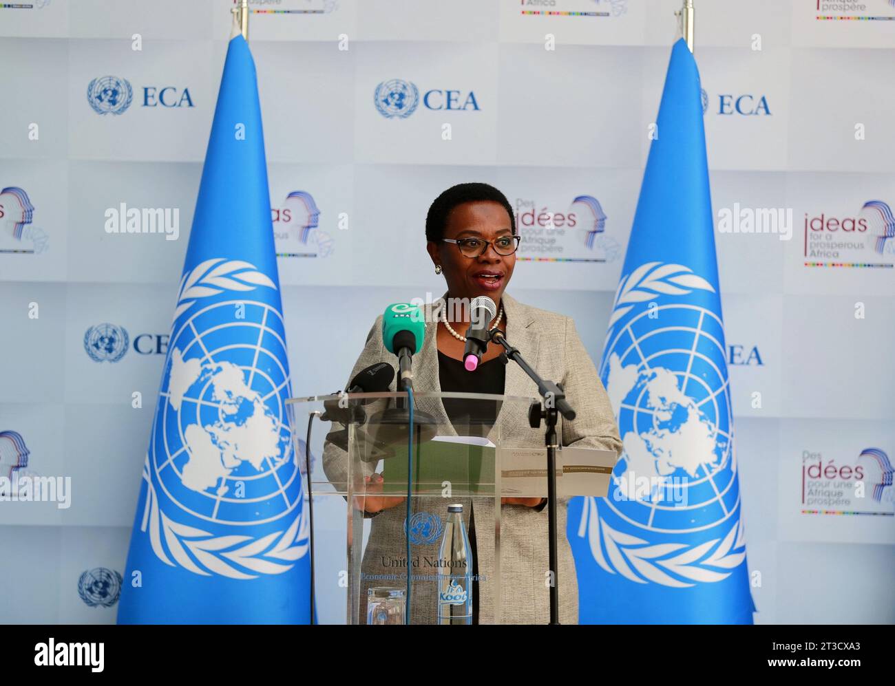 Addis Ababa, Ethiopia. 24th Oct, 2023. Deputy Chairperson of the AU Commission Monique ...