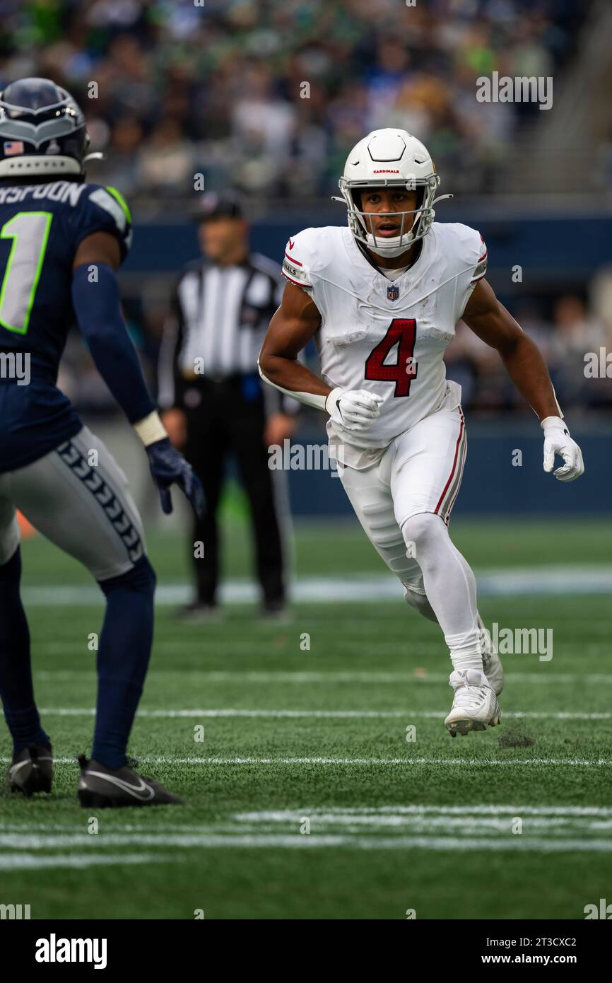 Arizona Cardinals wide receiver Rondale Moore (4) runs during an NFL ...