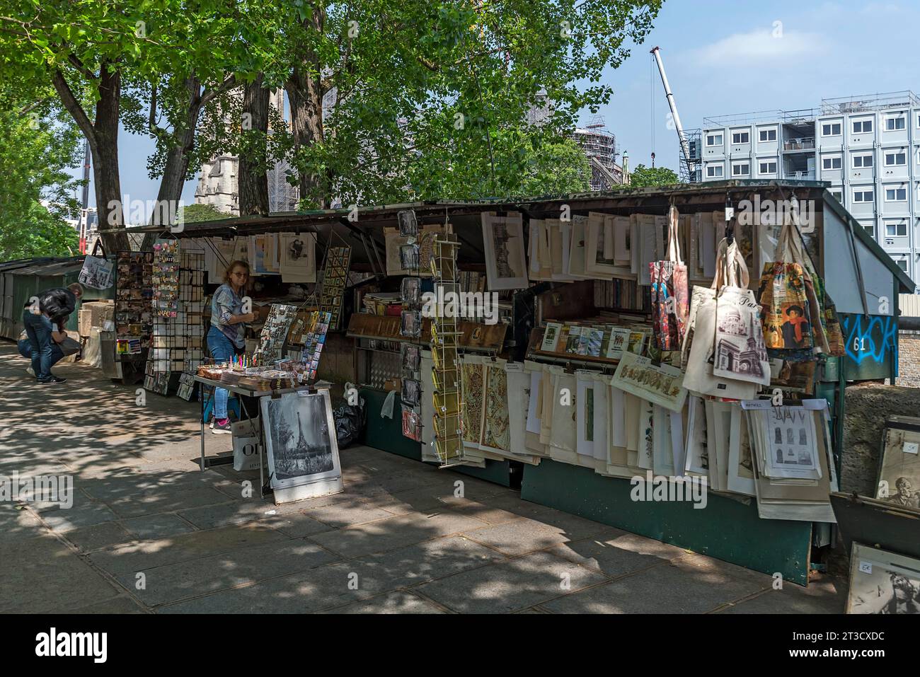 Paris france book stalls hi-res stock photography and images - Alamy
