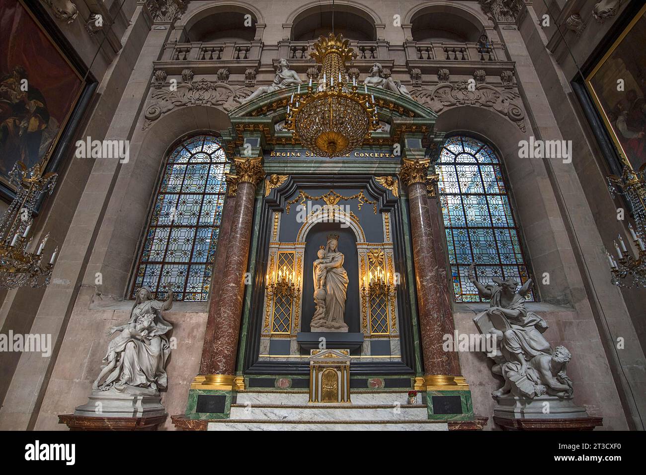 Altar of the Virgin Mary of Saint Paul Saint Louis Church, built 1627 ...
