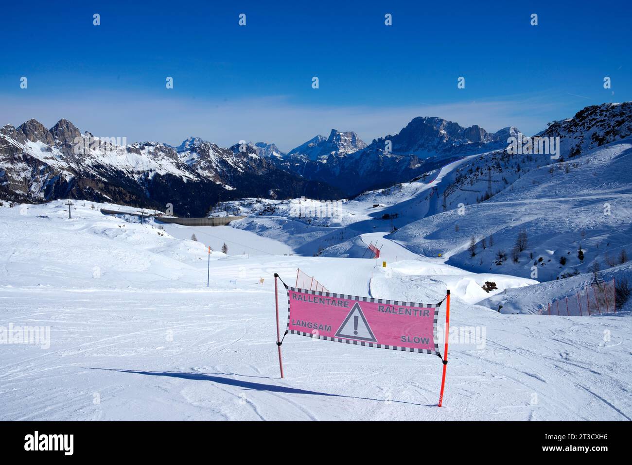 Ski area Passo San Pellegrino-Falcade, Tre Valli, Pala Group, Dolomite ...