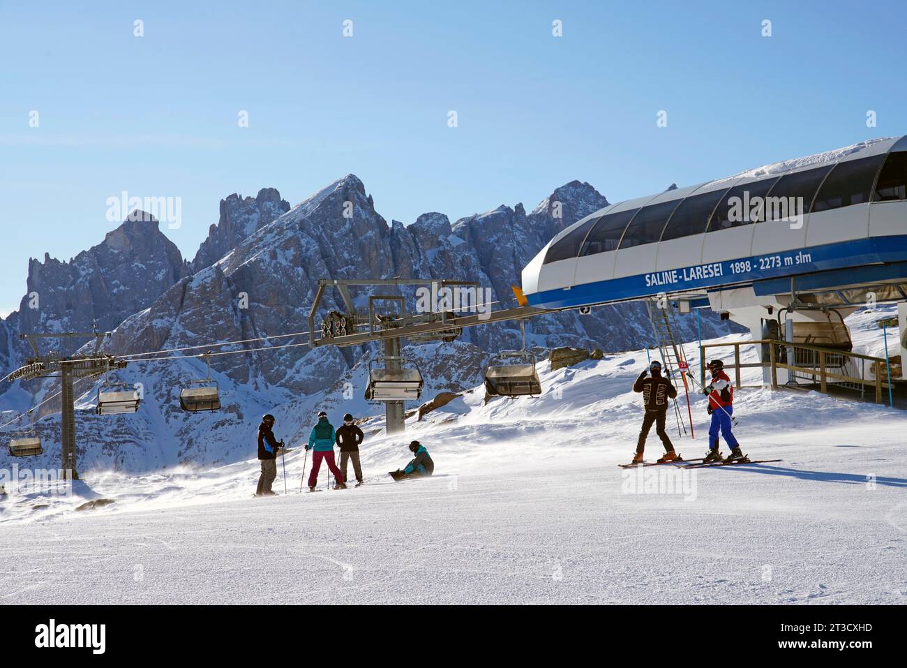 Ski area Passo San Pellegrino-Falcade, Tre Valli, Pala Group, Dolomite ...