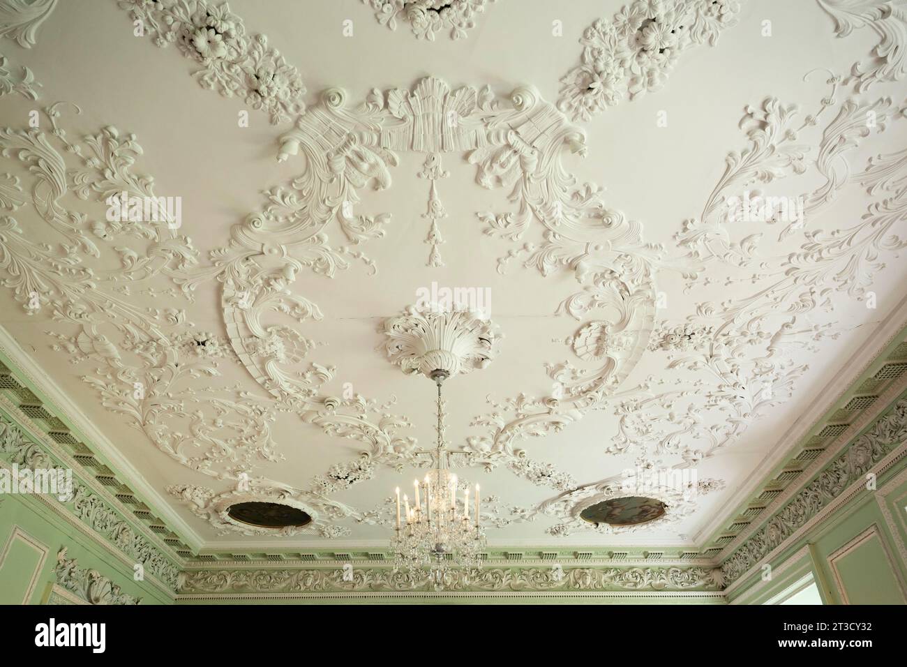 Stucco ceiling, Blair Castle, Blair Atholl, Perth and Kinross, Scotland ...