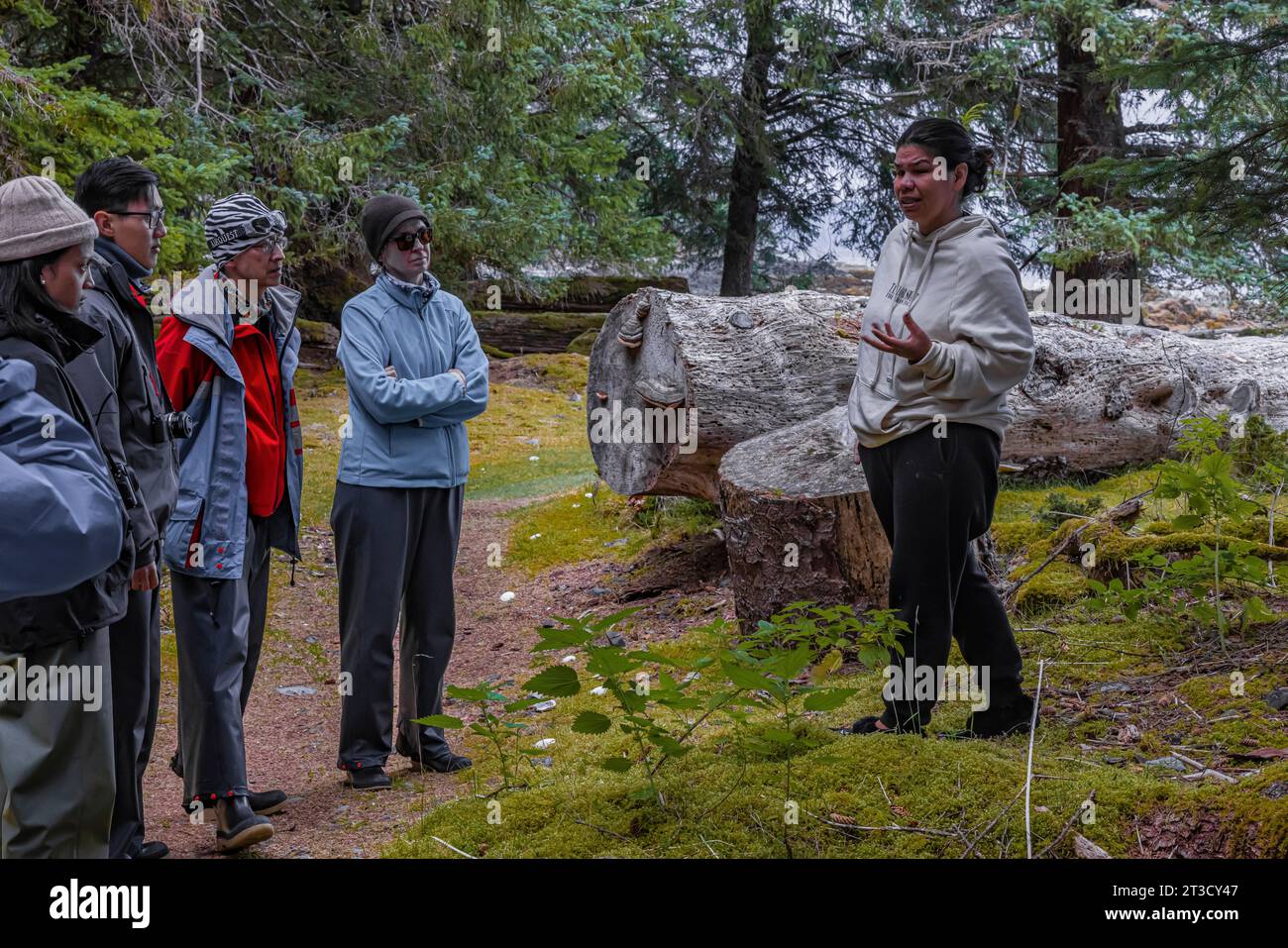 Watchman named Grace telling about Stinging Nettles at the ancient ...