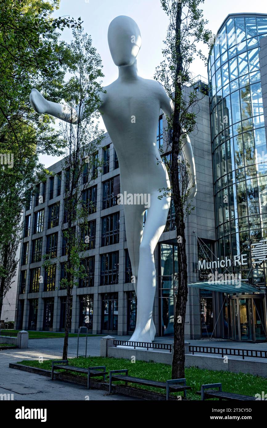 Walking Man, monumental sculpture by Jonathan Borofsky made of steel ...