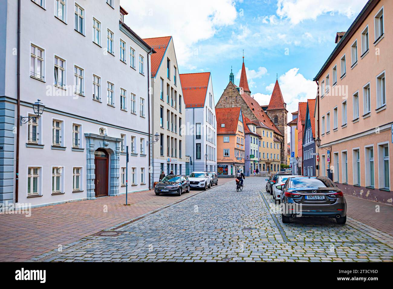Martin-Luther-Platz in Ansbach, Bavaria, Germany Stock Photo - Alamy
