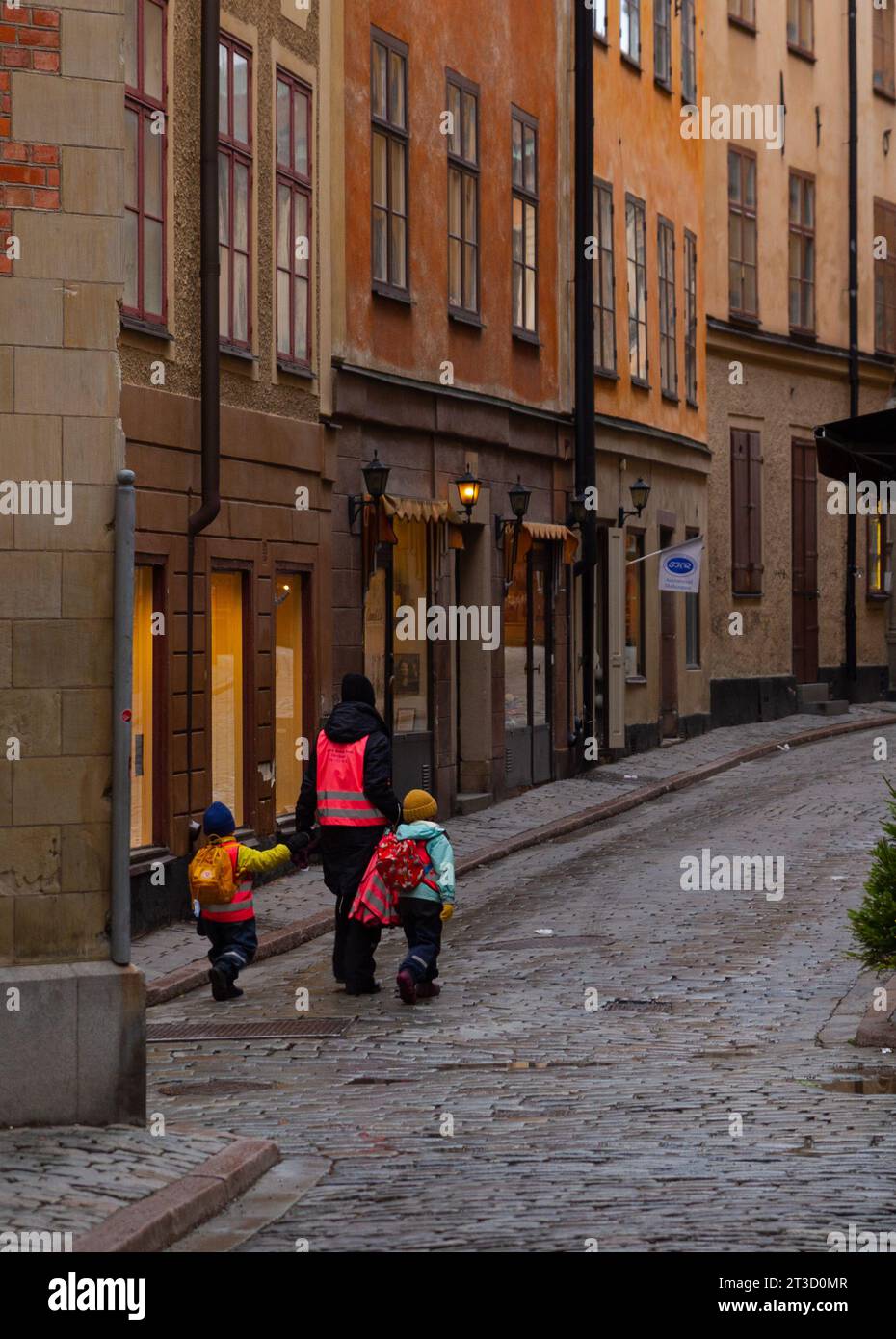 Stockholm, Sweden – November 28, 2022: Kids walking on the Stockholm ...