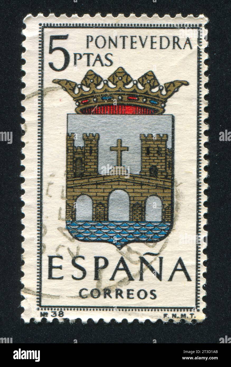 SPAIN - CIRCA 1965: stamp printed by Spain, shows Provincial Arms ...