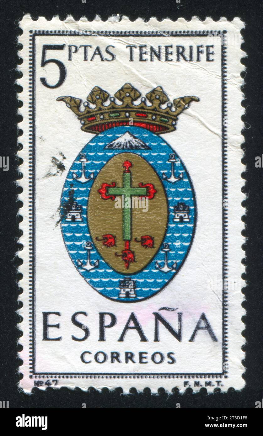 SPAIN - CIRCA 1965: stamp printed by Spain, shows Provincial Arms ...