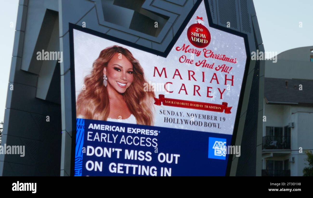 Los Angeles, California, USA 19th October 2023 Singer Mariah Carey ...