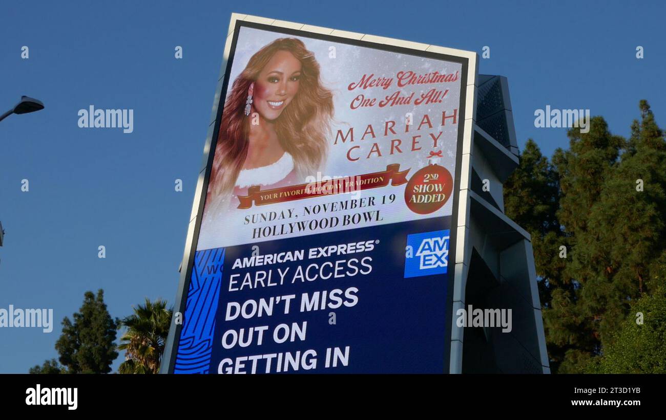 Los Angeles, California, USA 19th October 2023 Singer Mariah Carey ...