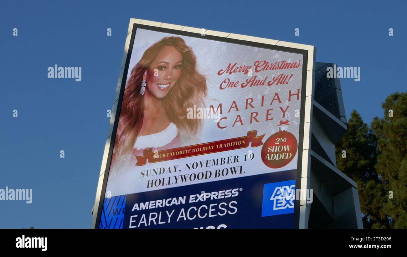 Los Angeles, California, USA 19th October 2023 Singer Mariah Carey ...