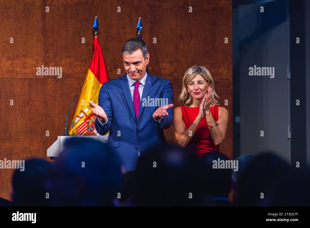 Madrid, Spain. 24th Oct, 2023. Pedro Sanchez, Spanish prime minister ...