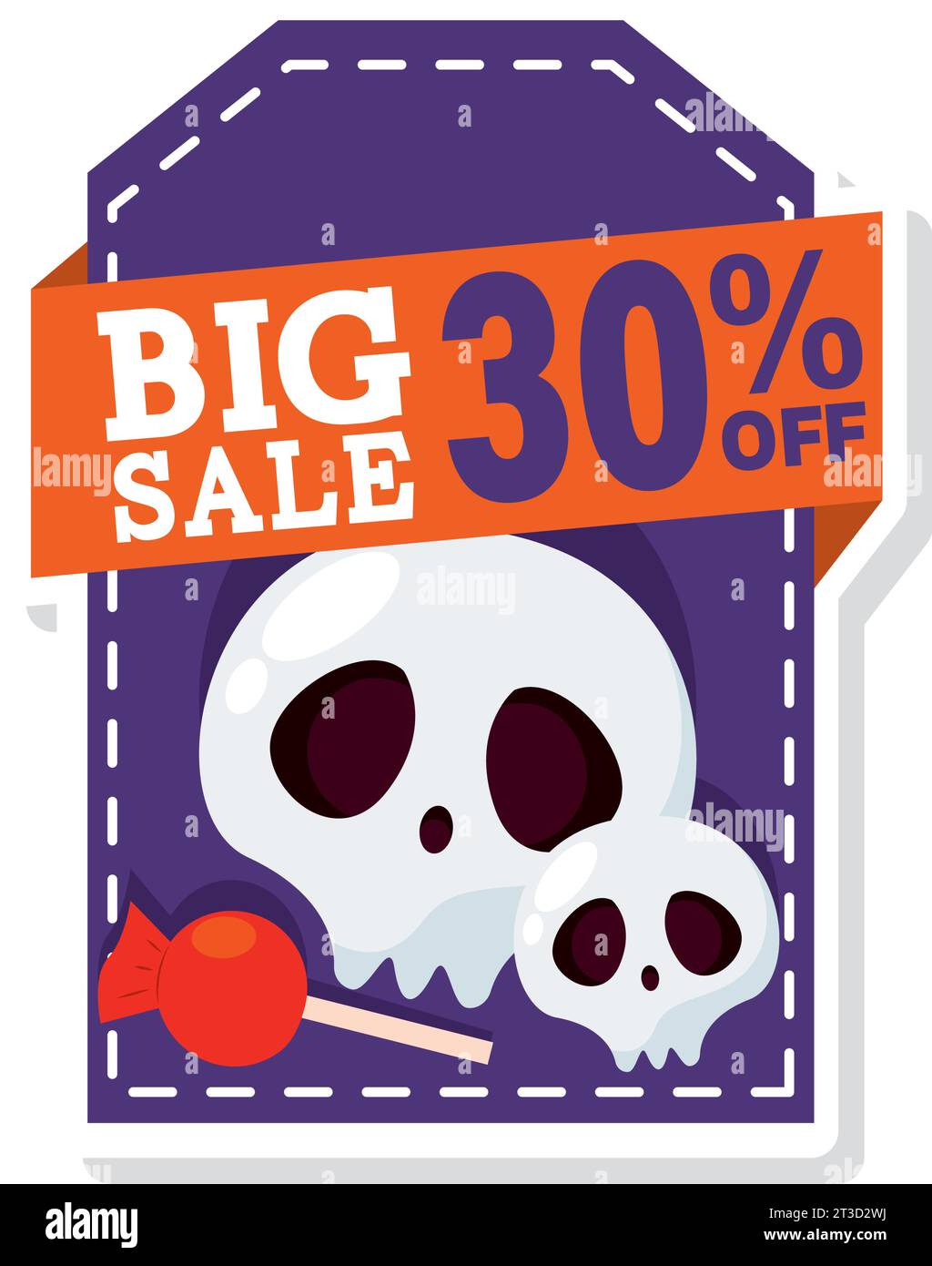 Halloween discount sticker Creepy label Vector Stock Vector Image & Art ...