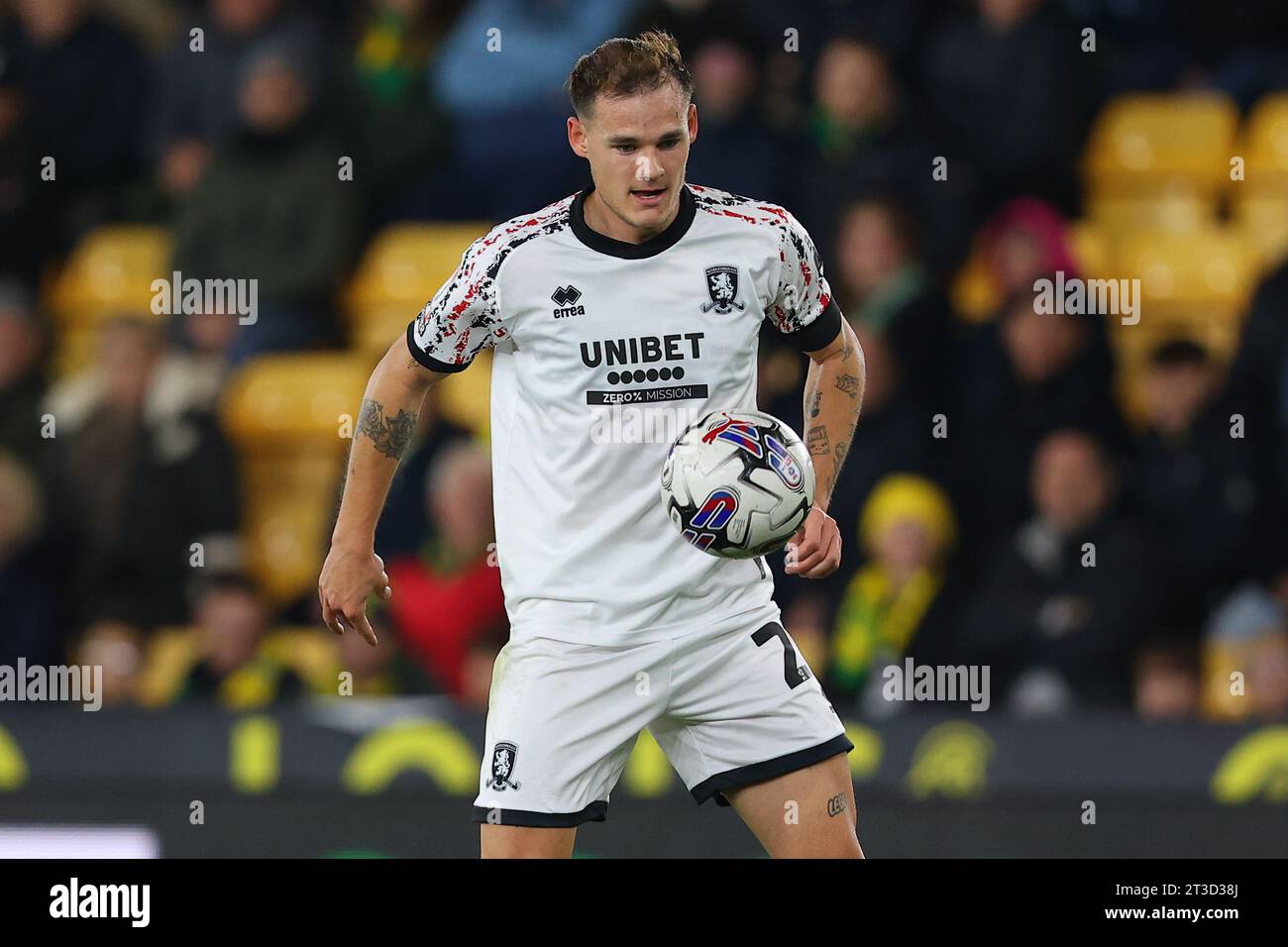 Lukas Engel of Middlesbrough during the Sky Bet Championship match ...