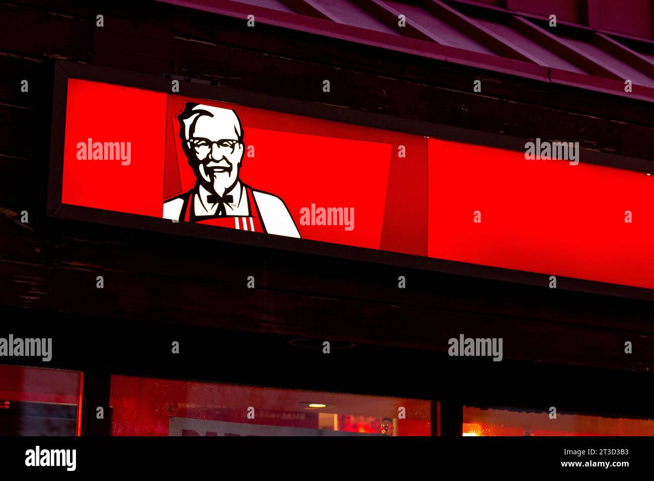 Toronto, ON, Canada - August 27, 2023: View at KFC sign. Kentucky Fried ...