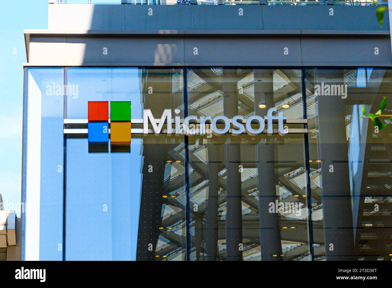 Toronto, ON, Canada - September 10, 2023: View at the logo sign of ...