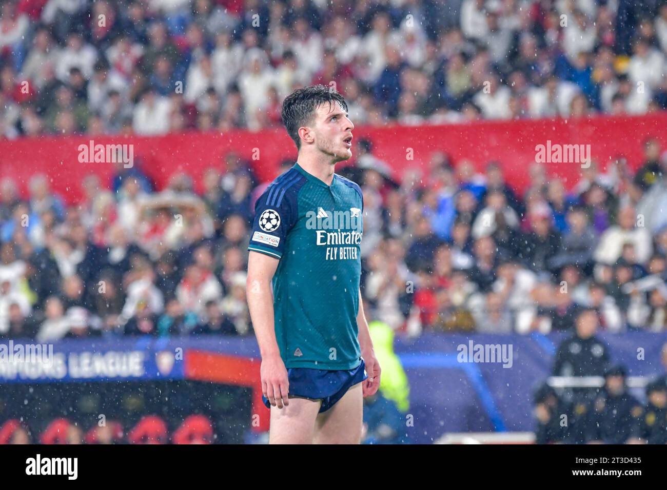 Declan Rice reacts after fail a shoot during the UEFA Champions League ...