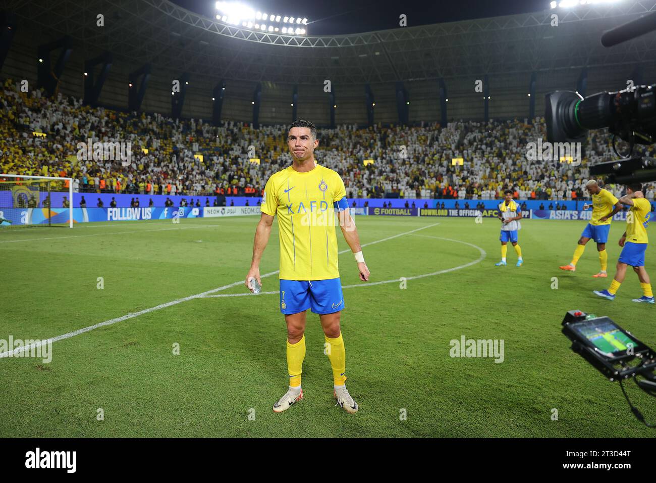 Cristiano Ronaldo of Al-Nassr FC celebrates his teamÕs victory at the ...