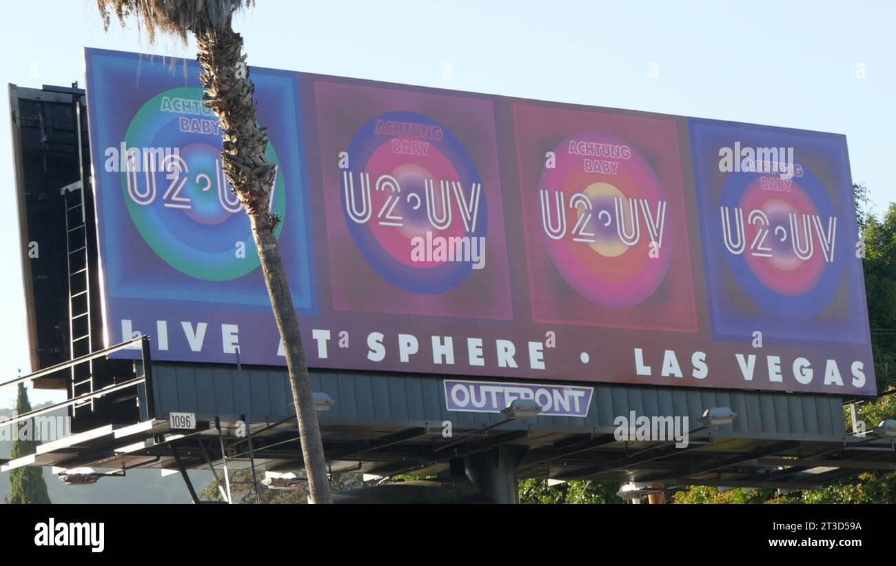 Los Angeles, California, USA 17th October 2023 U2 Las Vegas Sphere ...