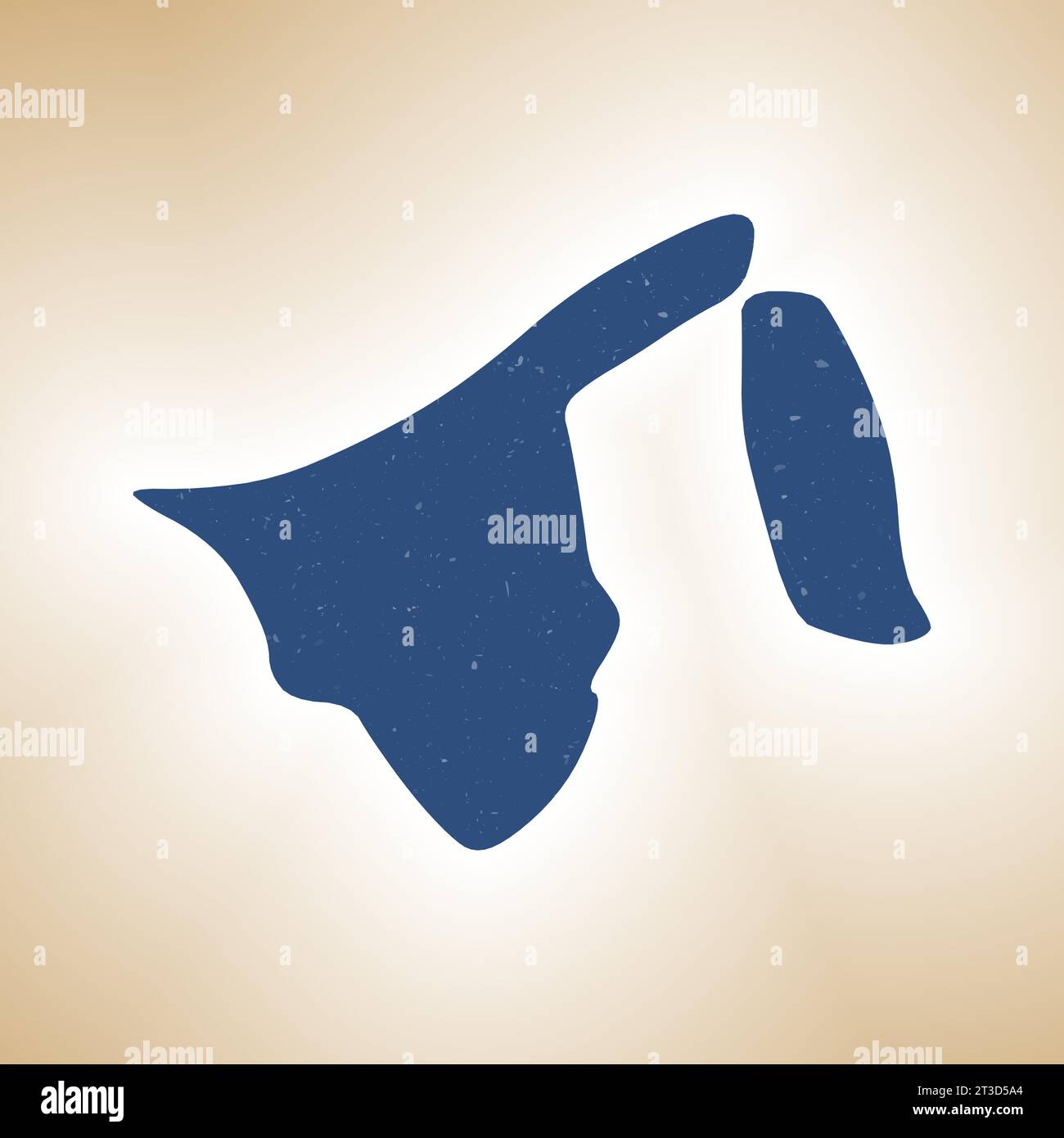 Brunei shape on gradient background. Country map with scratch texture ...