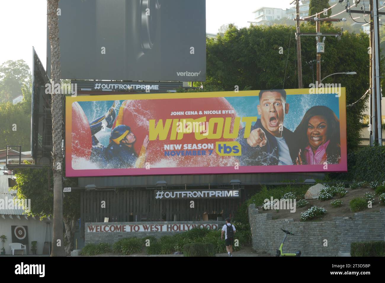 Los Angeles, California, USA 17th October 2023 Wipeout Billboard on ...