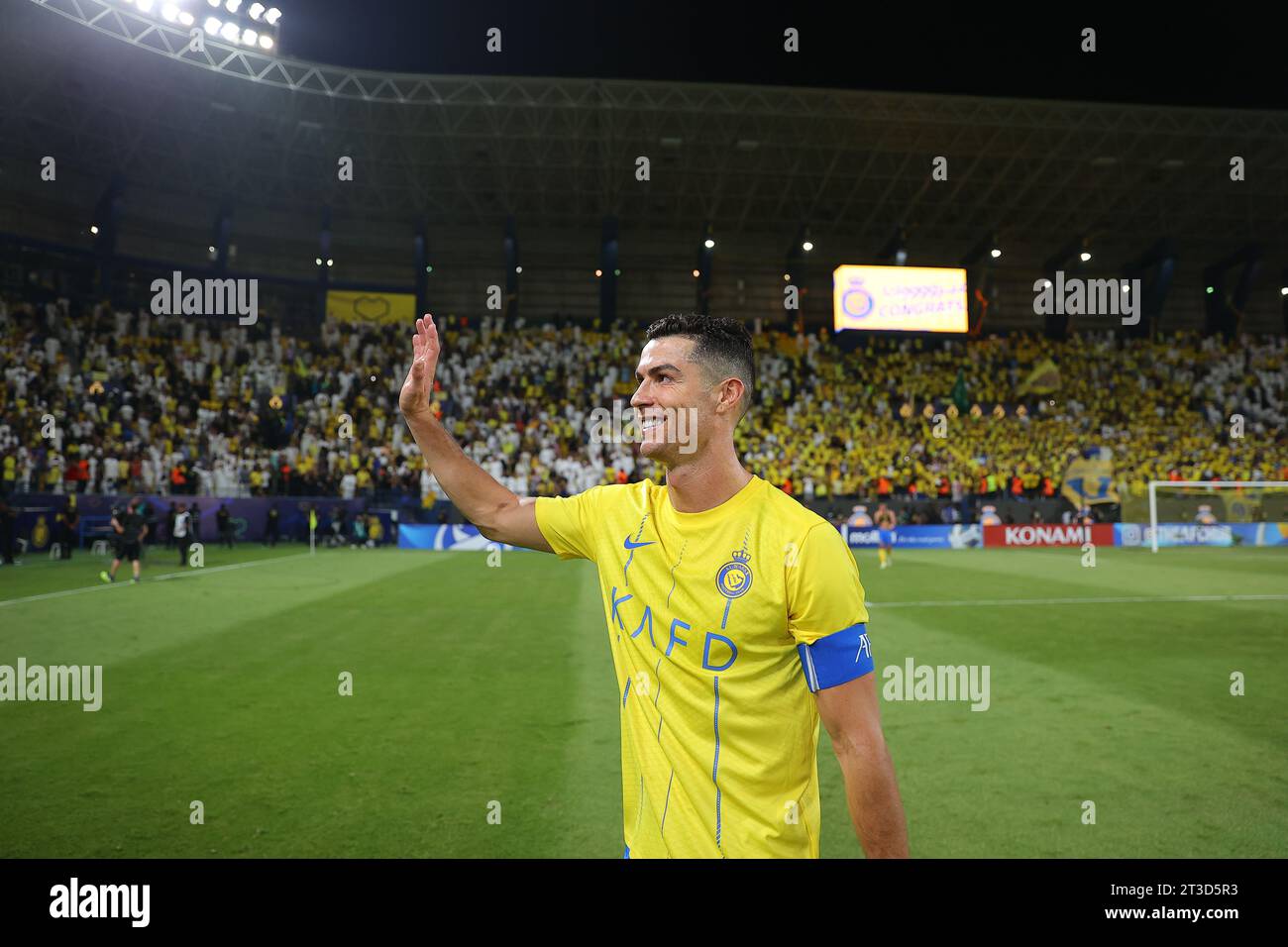Cristiano Ronaldo of Al-Nassr FC celebrates his teamÕs victory at the ...